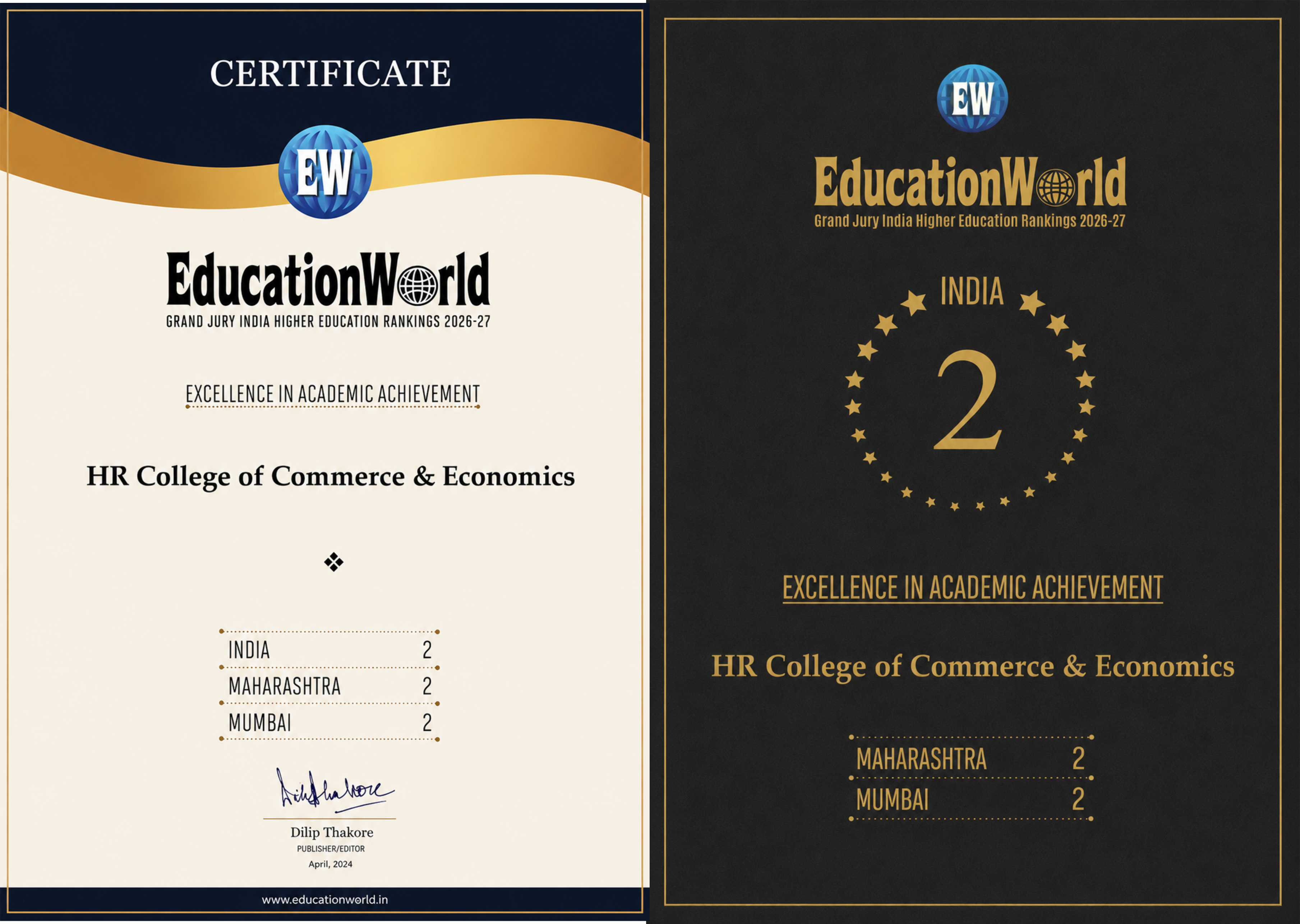 Achievement – HR College of Commerce & Economics